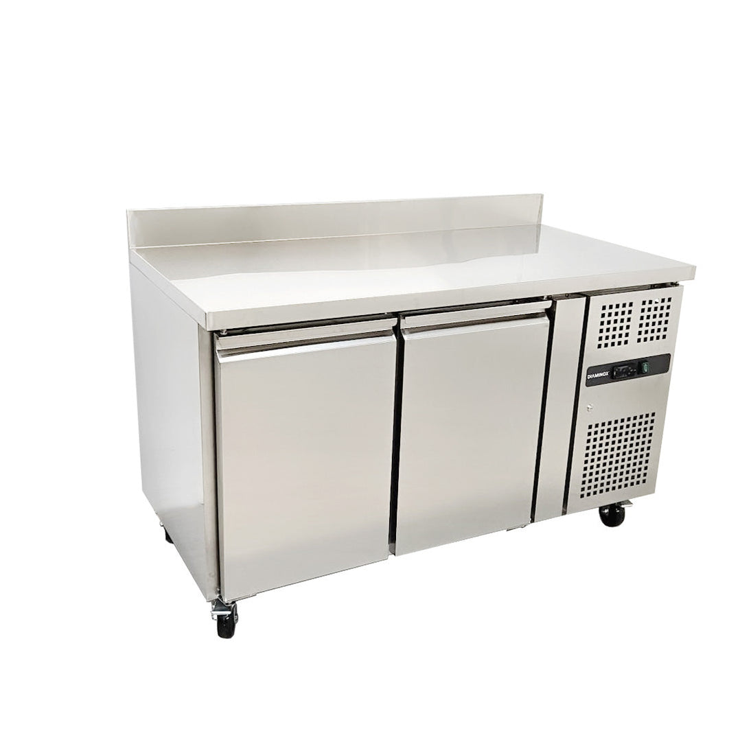 Diaminox 2 Door Stainless Bench Fridge With Upstand VC135R 50036 ...