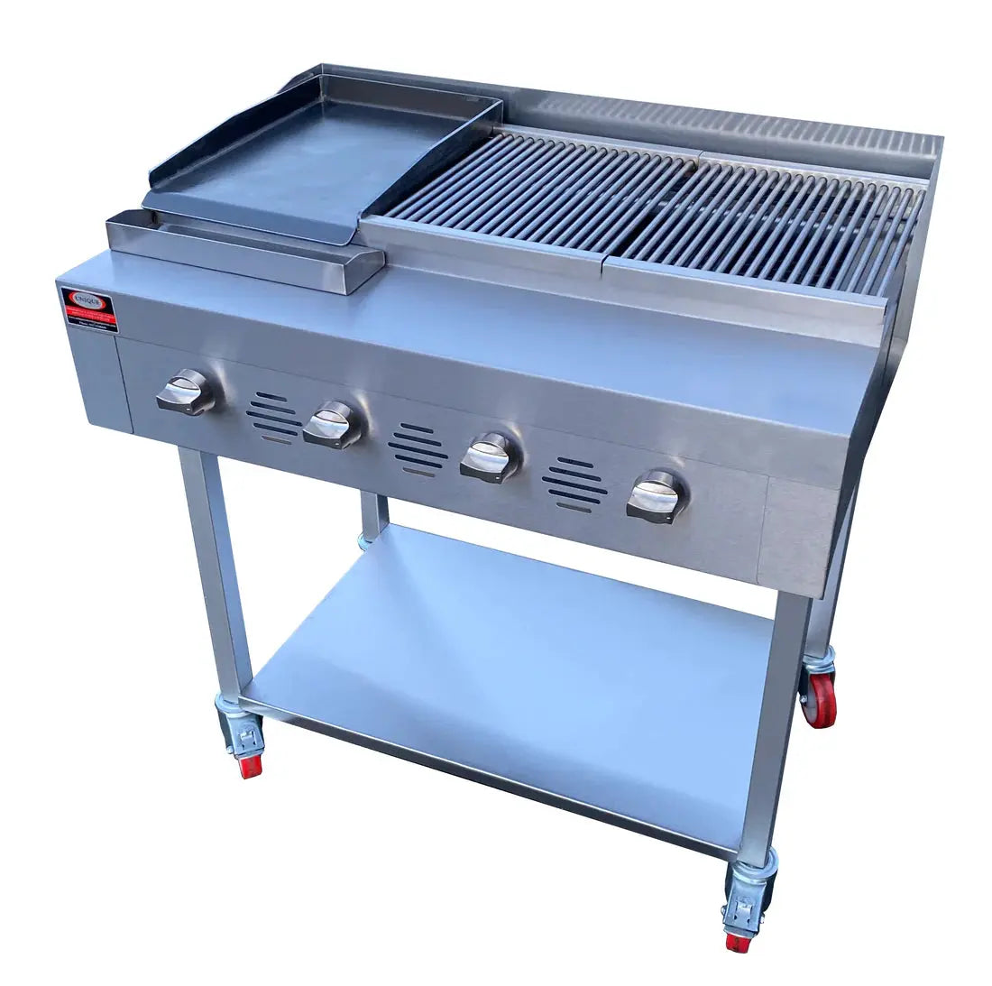 4 Burner Commercial Gas Chargrill & Hot Plate | Canmac UK — Canmac ...