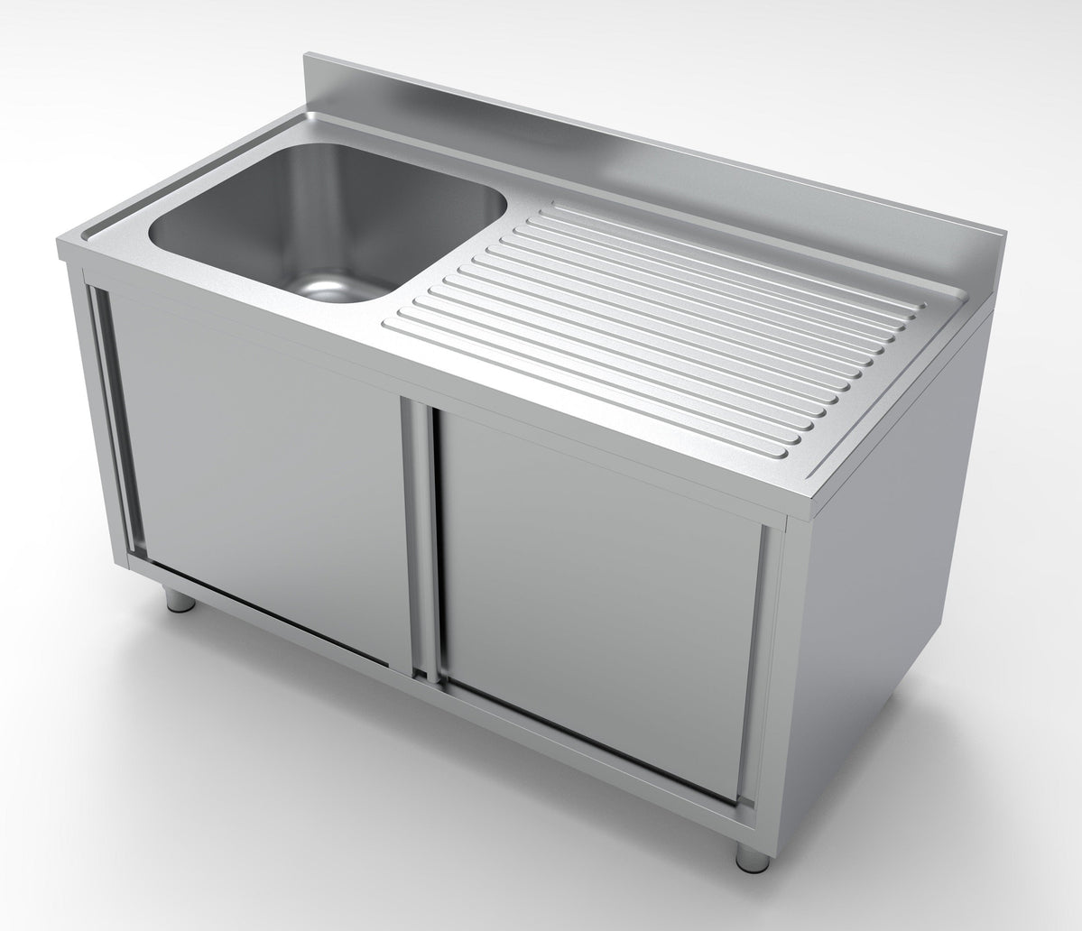 700 SINK UNIT SLIDING DOORS 1 LEFT 1400 — Canmac Catering Equipment