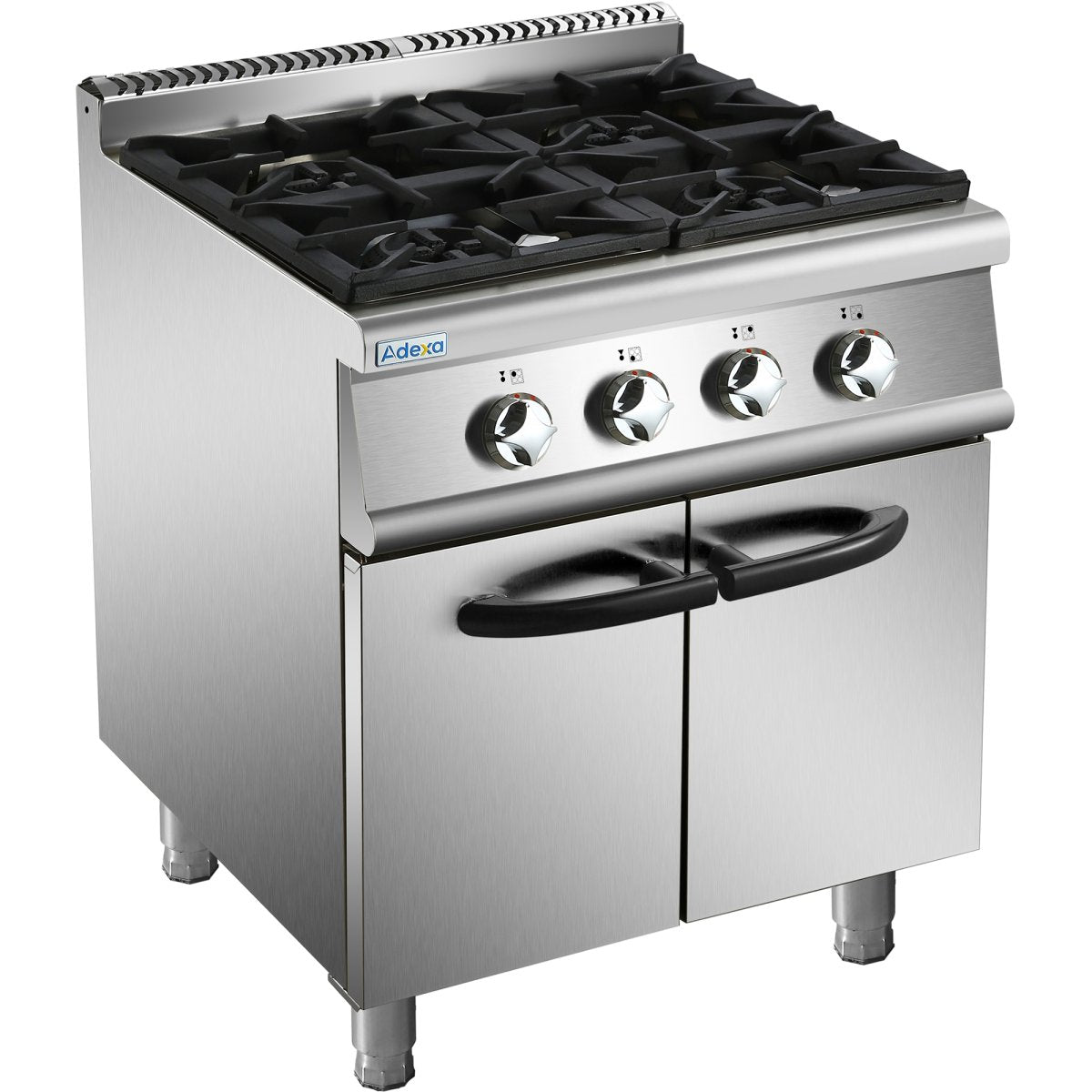 Professional Gas Range 4 Burners 30k W With Cabinet 700mm Depth | Adx7 ...