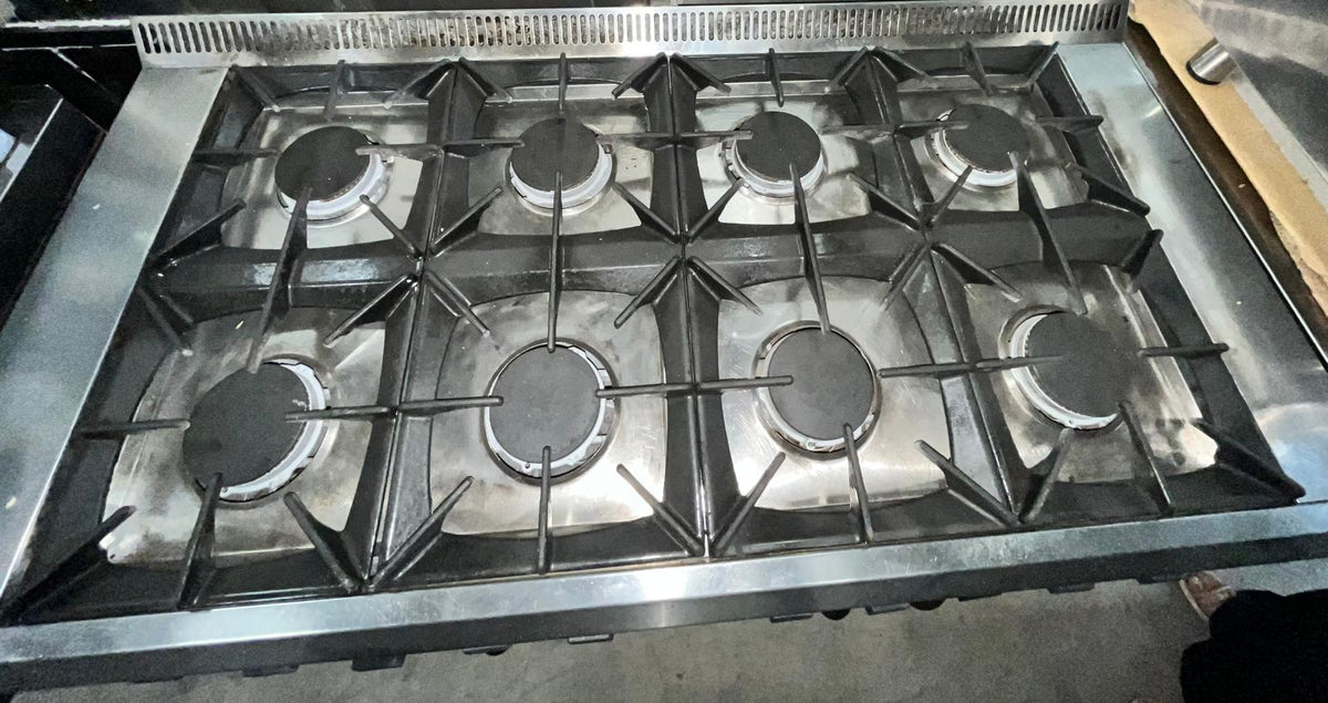 Commercial 8 Burner Oven Range Cooker Natural Gas-Refurbished — Canmac ...