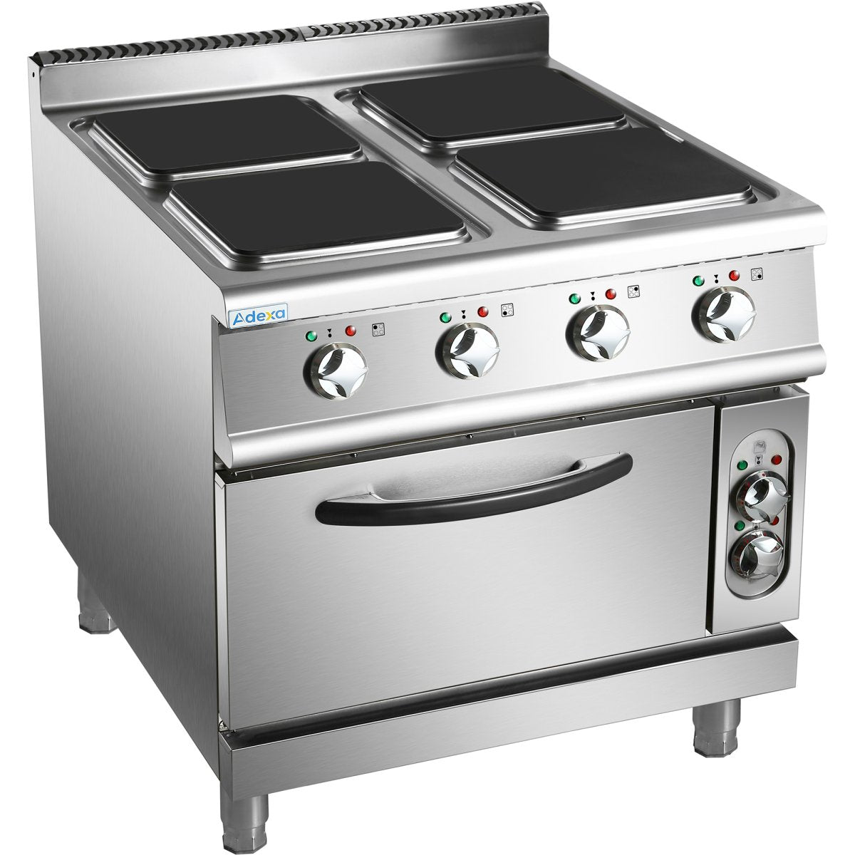 Commercial Electric Cooker 4 Square Burners With Electric Oven 16k W+4 ...