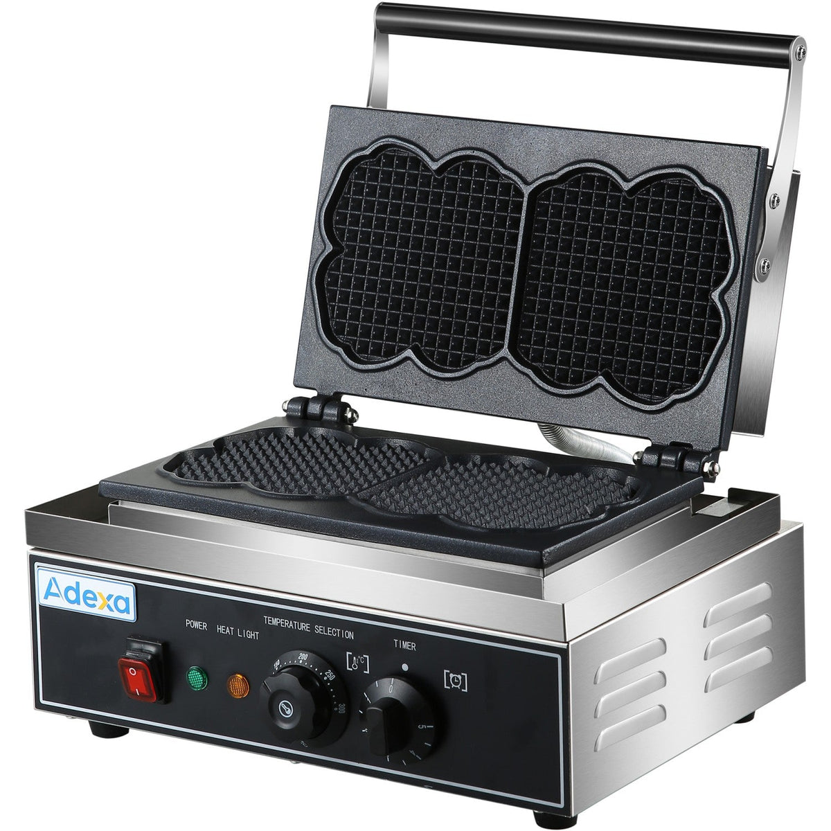 Commercial Waffle Maker 1.55kW 2 waffles Countertop | HX116 — Canmac ...