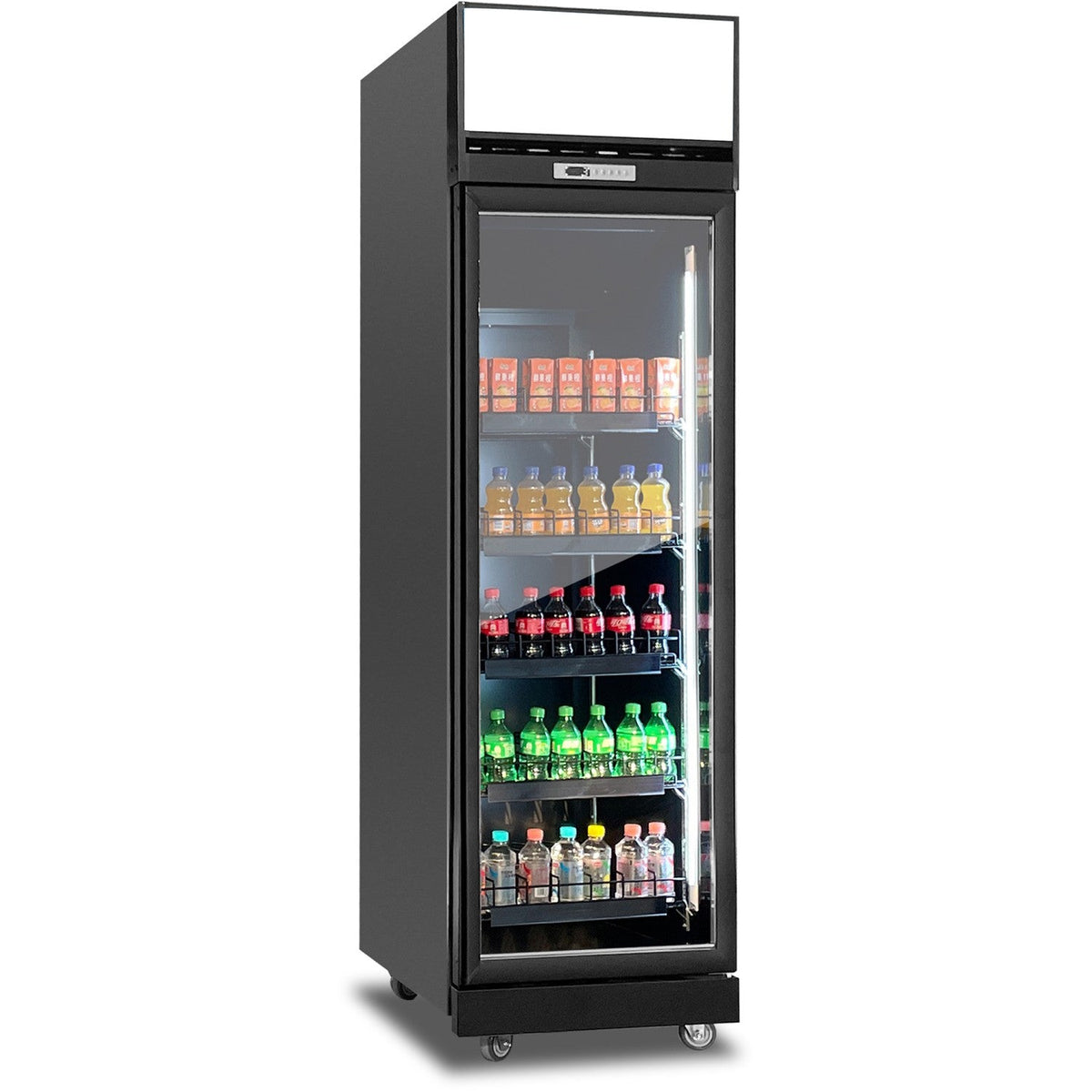 Commercial Display Refrigerator With Glass Door & Canopy 600 Litre ...