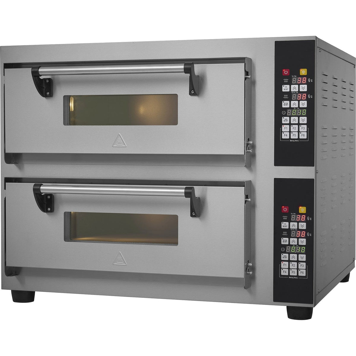 B Grade Commercial Pizza Oven Electric 2 Chambers 400x400mm 450°C Digi ...