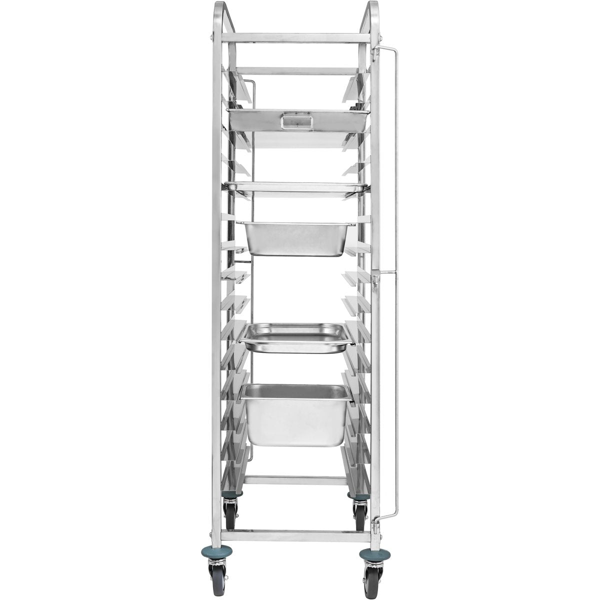 Rack/Tray/Pan Trolley Stainless steel Gastronorm 2 in 1 for GN1/1 and ...