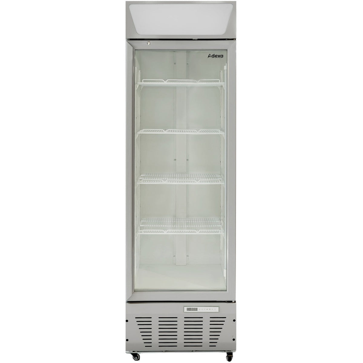 Commercial Display Refrigerator Upright 320 Litres Hinged Glass Door L ...