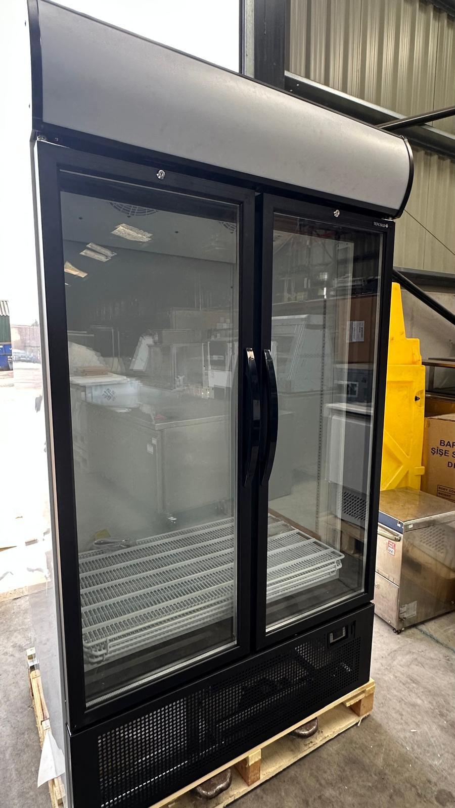 B Grade Tefcold Display Fridge Glass 2 Door FSC1950H — Canmac Catering ...