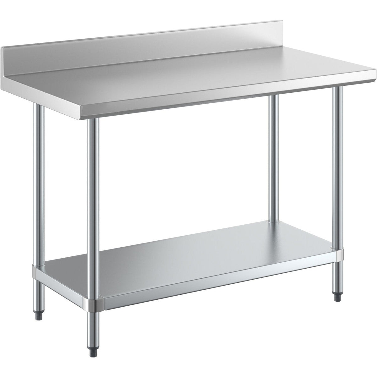 B GRADE Commercial Stainless Steel Work Table Bottom shelf Upstand 150 ...