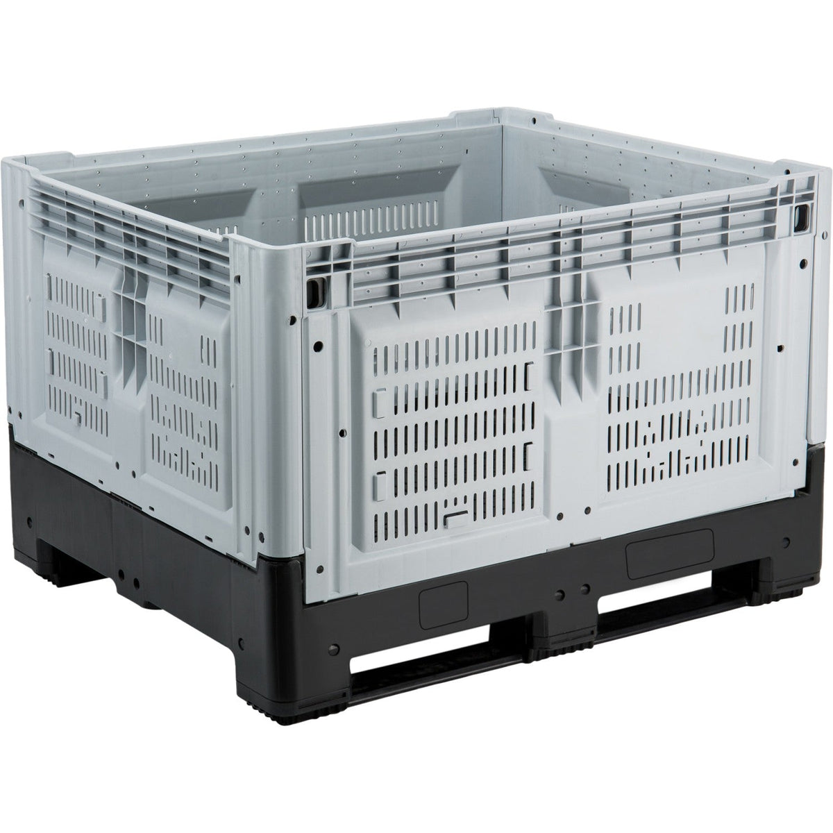 Ventilated Collapsible Bulk Container Gray | Xdp1210 Kwgray — Canmac ...
