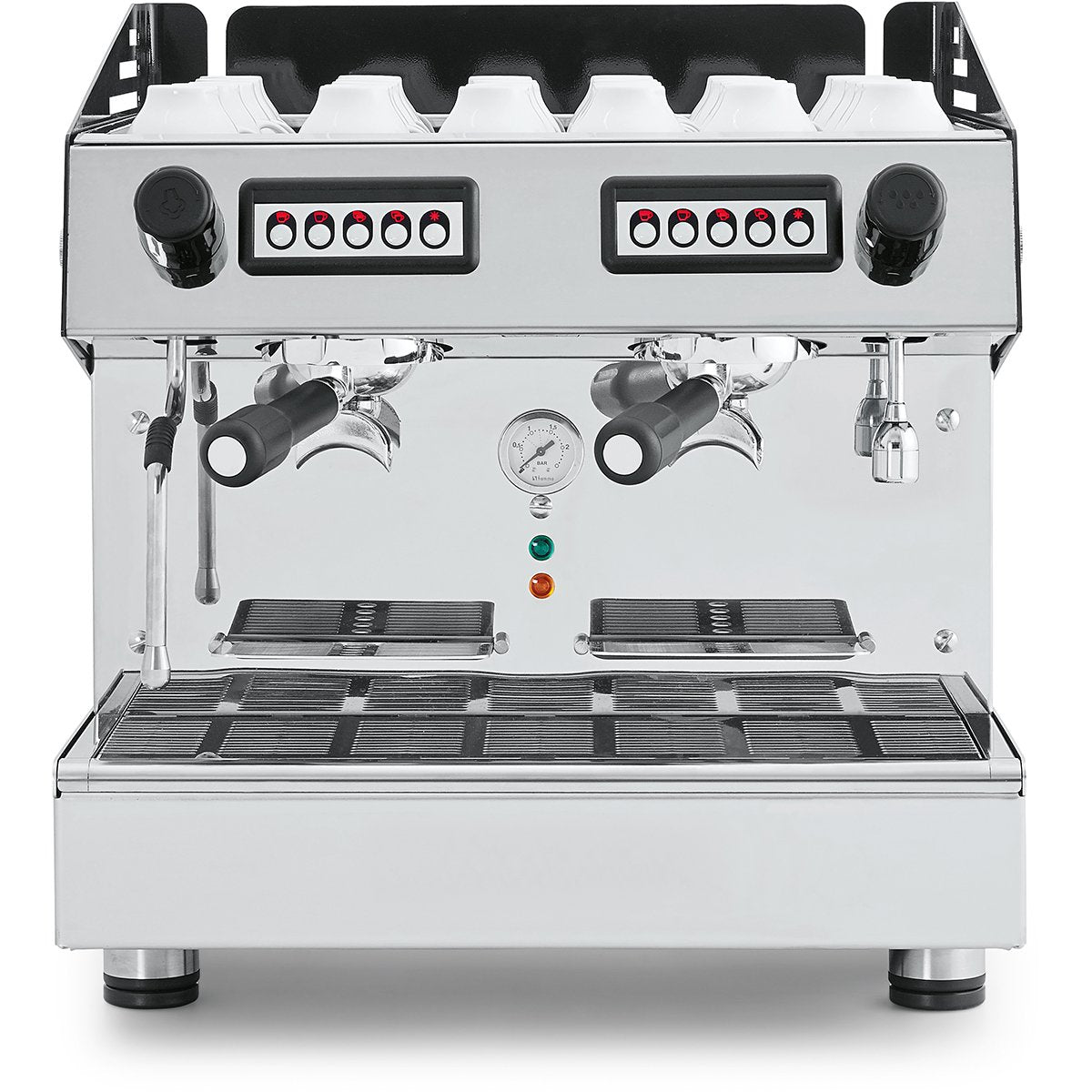 Commercial Espresso Coffee Machine Automatic Tall Cups 2 Groups Compac ...