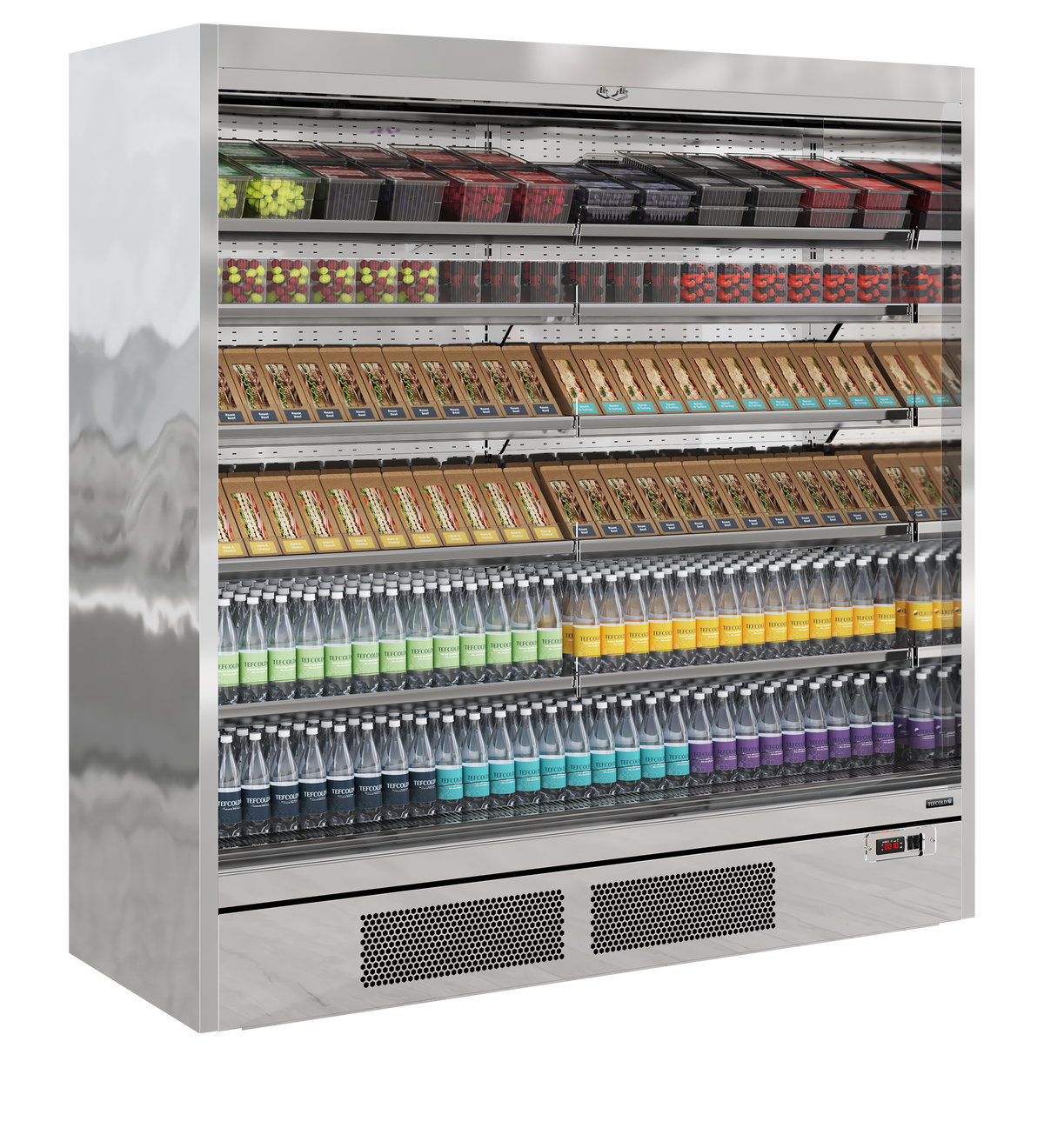 Tefcold Galaxy+ GP20 SS Slim Open Front 6 Shelf Multideck - W1955mm ...
