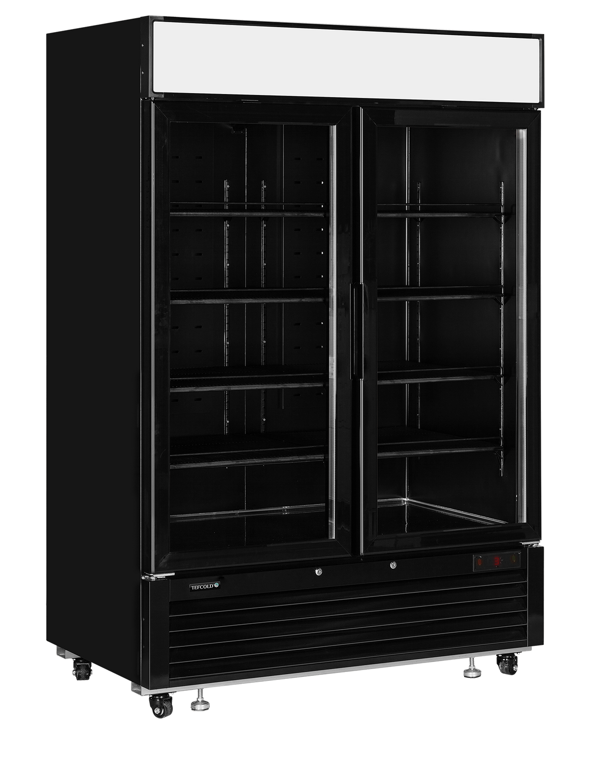 Glass Door Merchandiser Elegant Display Chiller With Canopy — Canmac ...