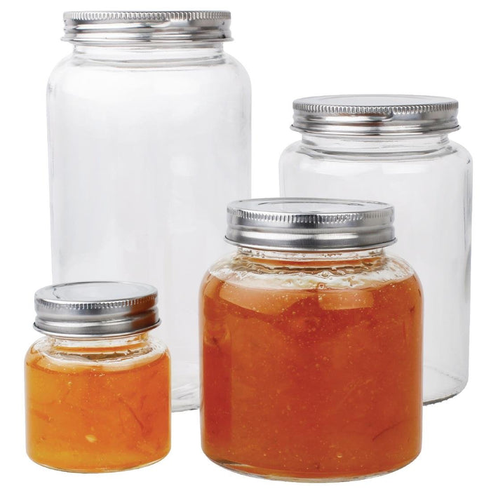 Vogue Glass Screw Top Preserving Jar 550ml (6 Pack) — Canmac Catering Equipment