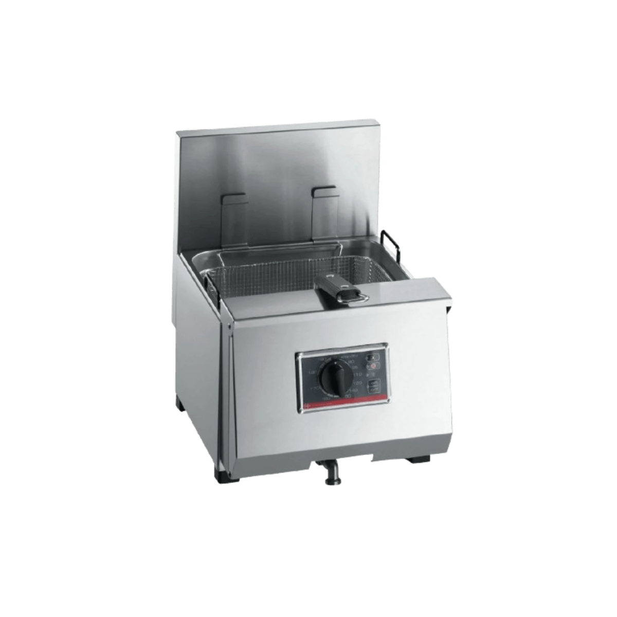 FriFri Profi+ 8 Electric Countertop Fryer Single Tank Twin Baskets 6.9 ...